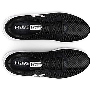Under Armour Men's Charged Pursuit 3 Running Shoe, Black (001)/White, 13
