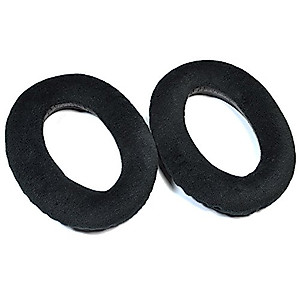 Replacement Earpad Cushions + Inside Tone Tuning Foam Pads for Sennheiser HD600, HD650, HD545, HD565, HD580, Headphones with ITIS Cable Clip