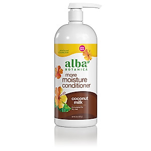 Alba Botanica More Moisture Conditioner, Coconut Milk, 32 Oz (Packaging May Vary)