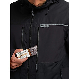 Burton Mens Frostner Jacket, True Black, Large