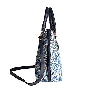 Signare Tapestry Hand Shoulder Bag Cross Body Purses Handbag Satchel Bag for Women In William Morris Willow Bough|CONV-WIOW