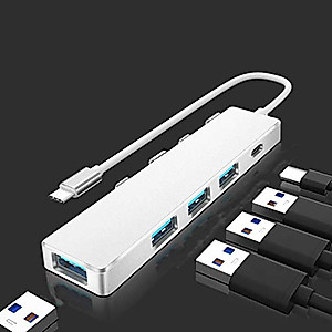 1pc 4 hub USB splitter for laptop flash drive data cable USB cables Reader computers laptops charger splitter adapter Docking computer data cable portable video Stainless steel