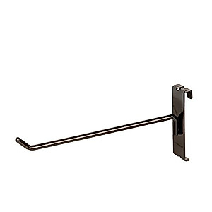 NAHANCO Metal GWH8B 8" Black Gridwall Peg Hooks (Pack of 12)