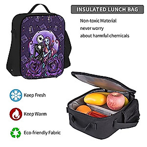 halloween 3 Piece Backpack Set Cartoon Backpack with Lunch Box Pencil Case for girls teens Women Men Durable Laptop Bag school backpack christmas Hiking Camping Daypack C 67