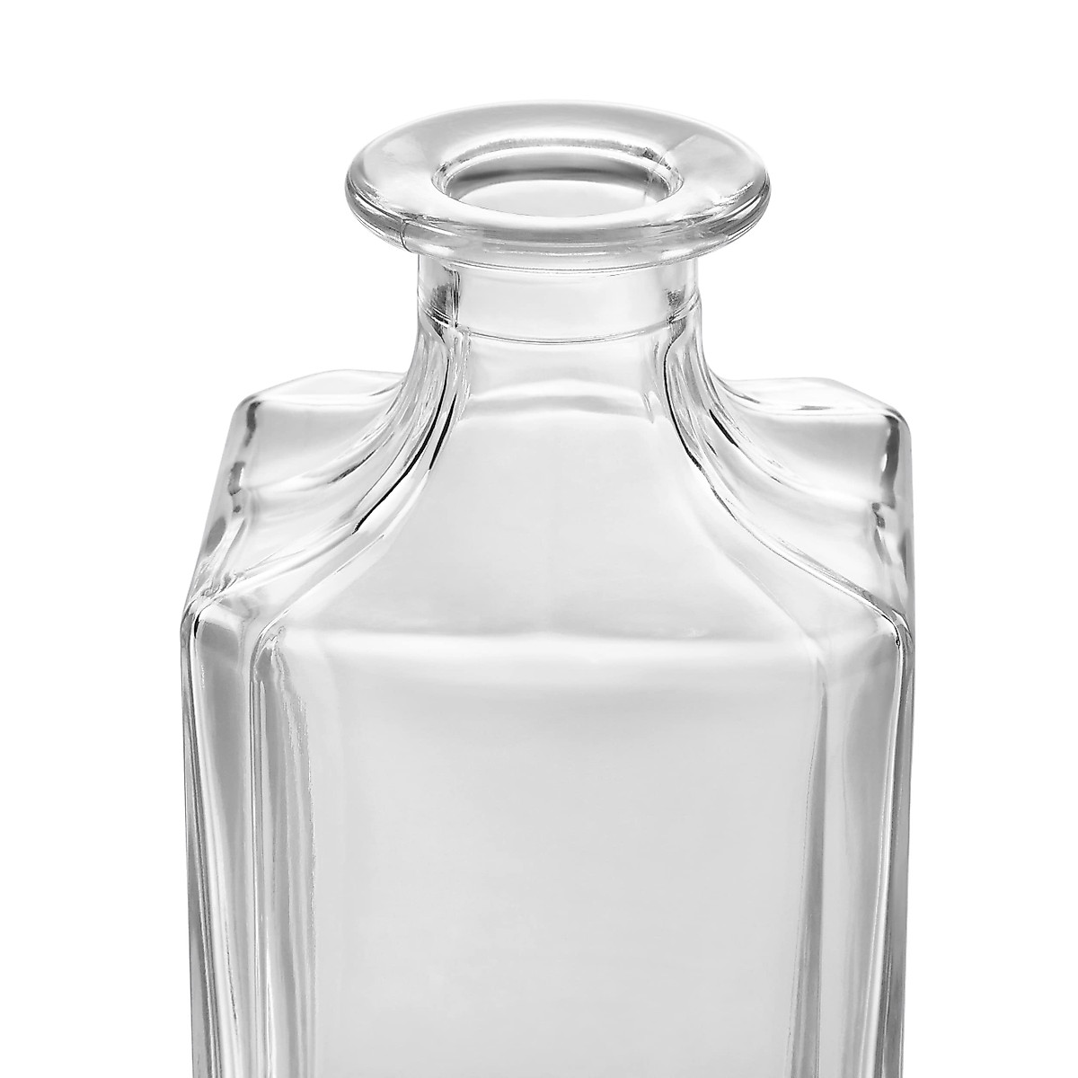 Makerflo Customizable Whiskey Decanter - 750ml Glass Alcohol Decanter with Airtight Bottle Stopper - Ideal Personalized Gift for All Occasions - Clear (1 Piece) - Suitable for engraving.