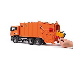 Bruder 03560 Scania R-Series Garbage Truck - Orange