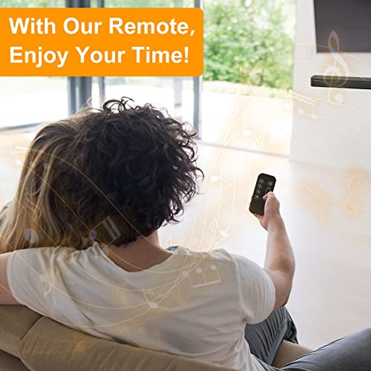 Remote Control for Bose Smart Soundbar 300 Only, 843299-1100 Remote Control Replacement, Remote Compatible with Bose 300 Soundbar Remote Control with Battery
