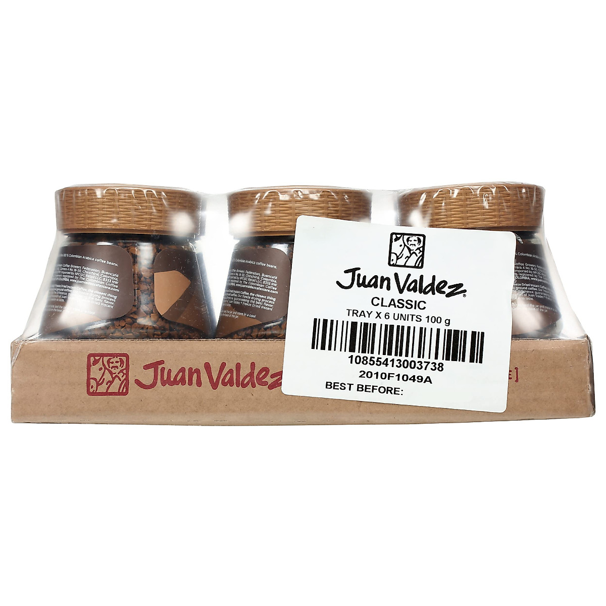 Juan Valdez Freeze Dried Instant Colombian Coffee, 3.5 oz Jar, Advanced Freeze-Drying Technique to Preserve Flavor and Aroma, 100% Colombian Coffee, Kosher, Pack of 1