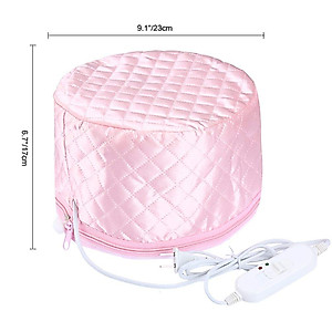 110V Hair Care Hat,Hair SPA Cap,Electric Hair Cap Thermal Cap For Hair Spa Home,Nourishing Care Hat with 3 Mode Temperature Control