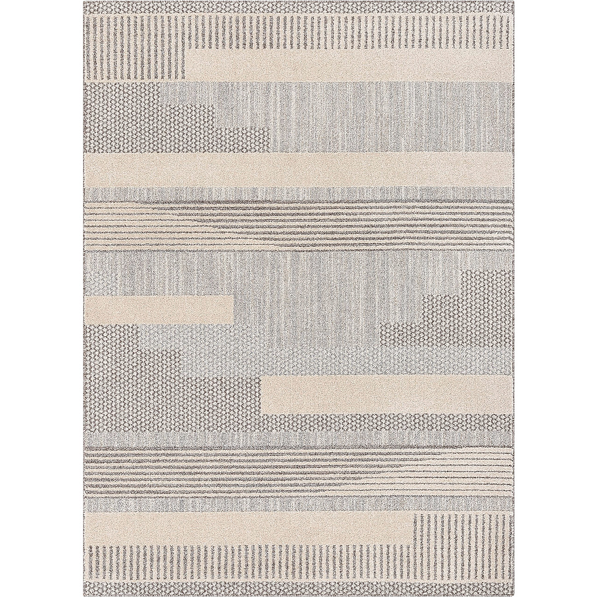 Well Woven Brer Beige Abstract Geometric Tribal Area Rug 3x5 (3'11" x 5'3")