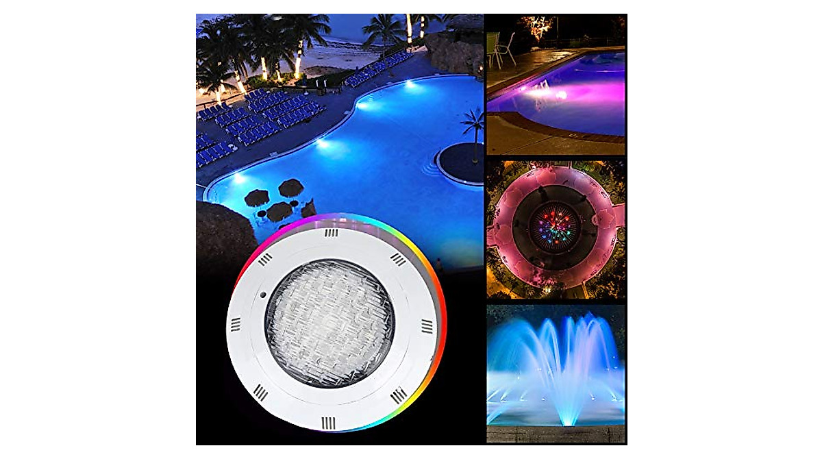 Bright 72W RGB LED Pool Light - IP68 Waterproof & Remote Control