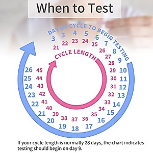 DAVID 50 Ovulation Test Strips, Ovulation Predictor kit, Fertility Test for Women, 50 Free Urine Cup, Fertility Tracker Kit, Accurate Results - 50 Count, LH Test, EXP 10-30-2023