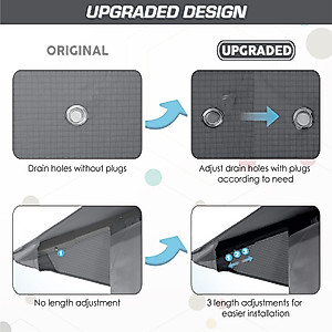 10’x10’ Outdoor Gazebo for Patio with Church Window SideWalls by ABCCANOPY