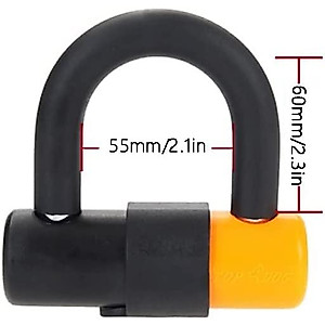 DULASP Anti-Theft Lock Bike U Lock Electric Scooter Lock Bicycle Locks Heavy Duty, High-Security Cycling Locks for Mountain Biking Road Riding Bicycle U-Shaped Lock