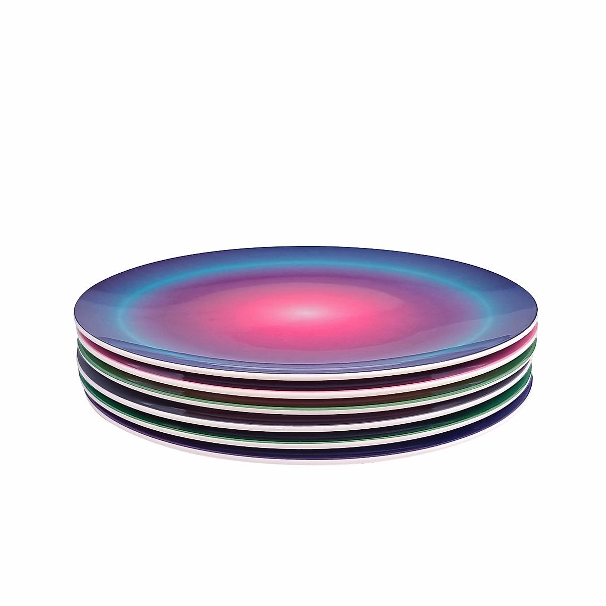 French Bull Melamine Assorted Plates-6 Piece Set -Melamine Dinnerware-Platter, Serving, Party, Platter, Dish (9" Salad Plate, Aurora)