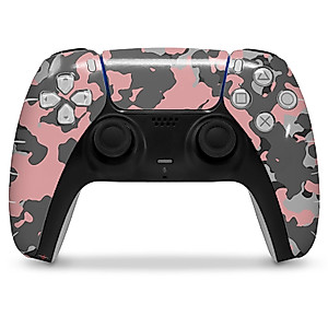 WraptorSkinz Skin Wrap compatible with Sony PS5 DualSense Controller WraptorCamo Old School Camouflage Camo Pink (CONTROLLER NOT INCLUDED)