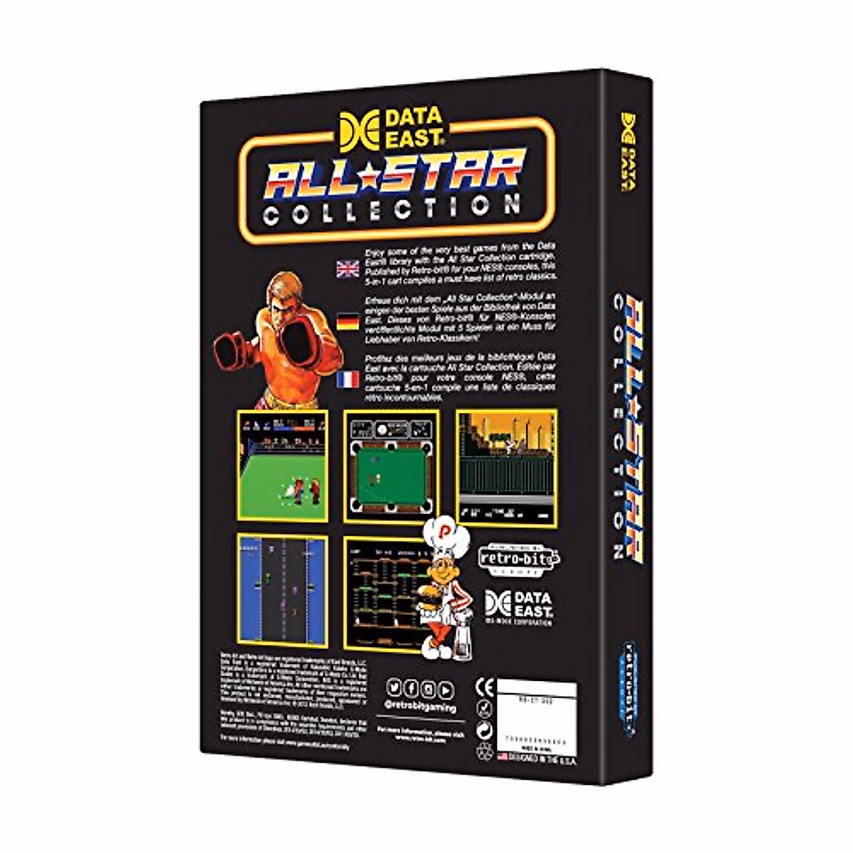 Retro-Bit Europe Data East All Star Collection PAL Version NES Cartridge for NES (Nintendo NES)