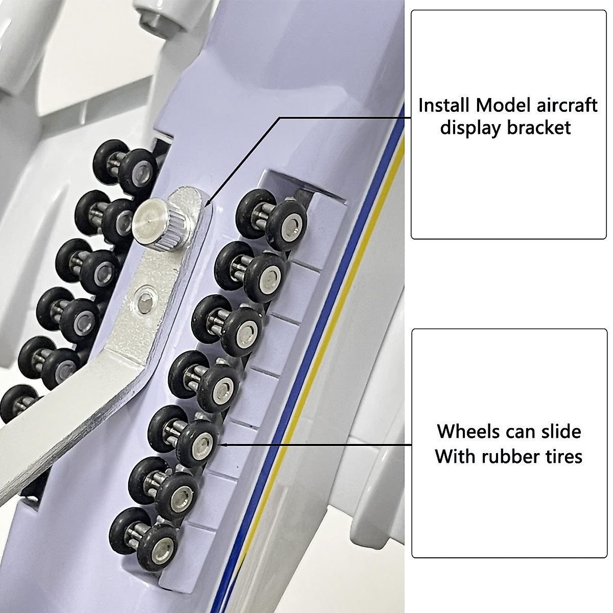 Mahfisj 1:200 Scale AN225 Model Airplane，Openable Cabin, 17-inch Length, Resin Aircraft Model Toy for Gifts and Collections (an225-1)