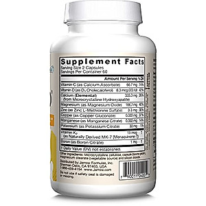 Jarrow Formulas BoneUp - 120 Capsules - Micronutrient Formula for Bone Health - Supplement Includes Natural Sources of Vitamin D3, Vitamin K2 (as MK-7) & Calcium - 60 Servings (Packaging May Vary)