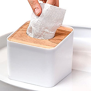 Hondony Home Tissue Paper Dispenser | Tissue Paper Holder Tissue Box Containers with Arc Opening | Removable Tissue Dispenser, Kitchen, Living Room, Bedroom, Bathroom