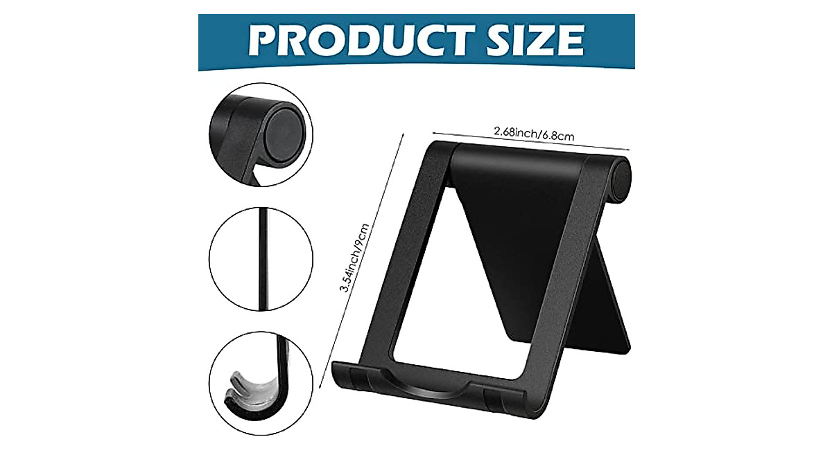 40 Pcs Cell Phone Stand Foldable Cell Phone Holder Desk Multi Angle ...