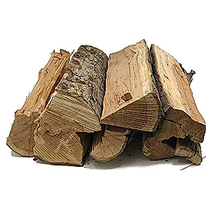 Jax Smok'in Tinder USA Premium Cooking Wood Logs, Kiln Dried Firewood, 12 Inch Logs Split to Just The Right Size - Smoker/Grill Combo for BBQ Cooking, 1/2 Cu. Ft. in 12" x 12" x 6" Box (Apple)