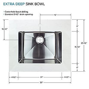 Transolid TCG-3025-WC All-in-One 29 in. x 25.5 in. Quartz Undermount Laundry/Utility Sink and Cabinet with Faucet in Matte White