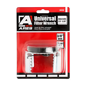 ARES 56028 - Universal Oil Filter Wrench - 3/8-Inch Drive - Removes 2.5 to 3.25-inch Diameter Spin-On Style Oil Filters