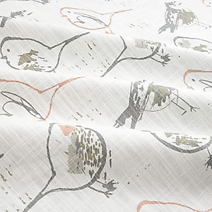 Premier Prints Bird Toile Slub Canvas Blush, Fabric by the Yard