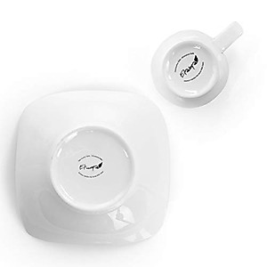 Elama Service for Four 16 Piece Porcelain Dinnerware Set, White-Square 1