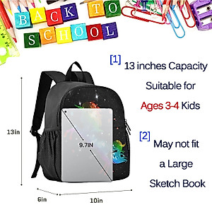 Naanle Kids Backpack for Girls Boys Rainbow Galaxy Unicorn Backpacks Bag Baby Rucksack for Kindergarten Elementary School
