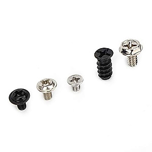 Mounting Screw Kit, Standard Size Metal Screws Assortment High Strength Multifunctional 165PCS with Plastic Case for Office Devices