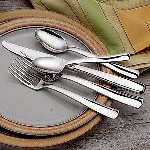 Modern America 20 Piece Set service for 4 stainless steel flatware 18/10 silverware Made in USA
