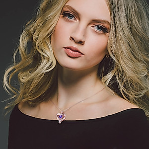 ASHLI JENA Jewelry for Women Infinity Heart Necklaces for Women Birthstone Necklaces for Women 18K Rose Gold Filled 925 Sterling Silver