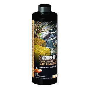 MICROBE-LIFT MLCBSE1L Concentrated Barley Straw Extract Conditioner for Ponds and Outdoor Water Garden, Safe for Live Koi Fish, Plants, and Decorations, 32 Ounces