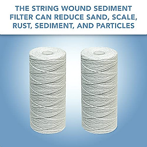 CFS – 2 Pack Polypropylene String Wound Water Filter Cartridges Compatible with Culligan Sediment Filter, Heavy Duty Well Water Filter Models – Whole House Replacement Filter Cartridge – 5 Micron