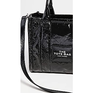 Marc Jacobs Women's The Shiny Crinkle Mini Tote, Black, One Size
