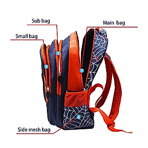 Dasellbag Toddler School Backpack Elementary Student Schoolbag Waterproof Lightweight Comic Bookbag for Boys Girls(SL-M)