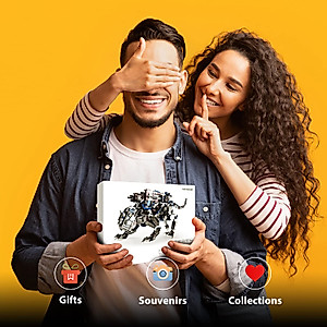 Microworld 3D Metal Puzzle, Mechanical Police Dog Model Building Kit, 3D Puzzle for Adults Challenging DIY Jigsaw Puzzle Brain Teaser Metal Arts Craft Kits Gift Toys for Teen Men