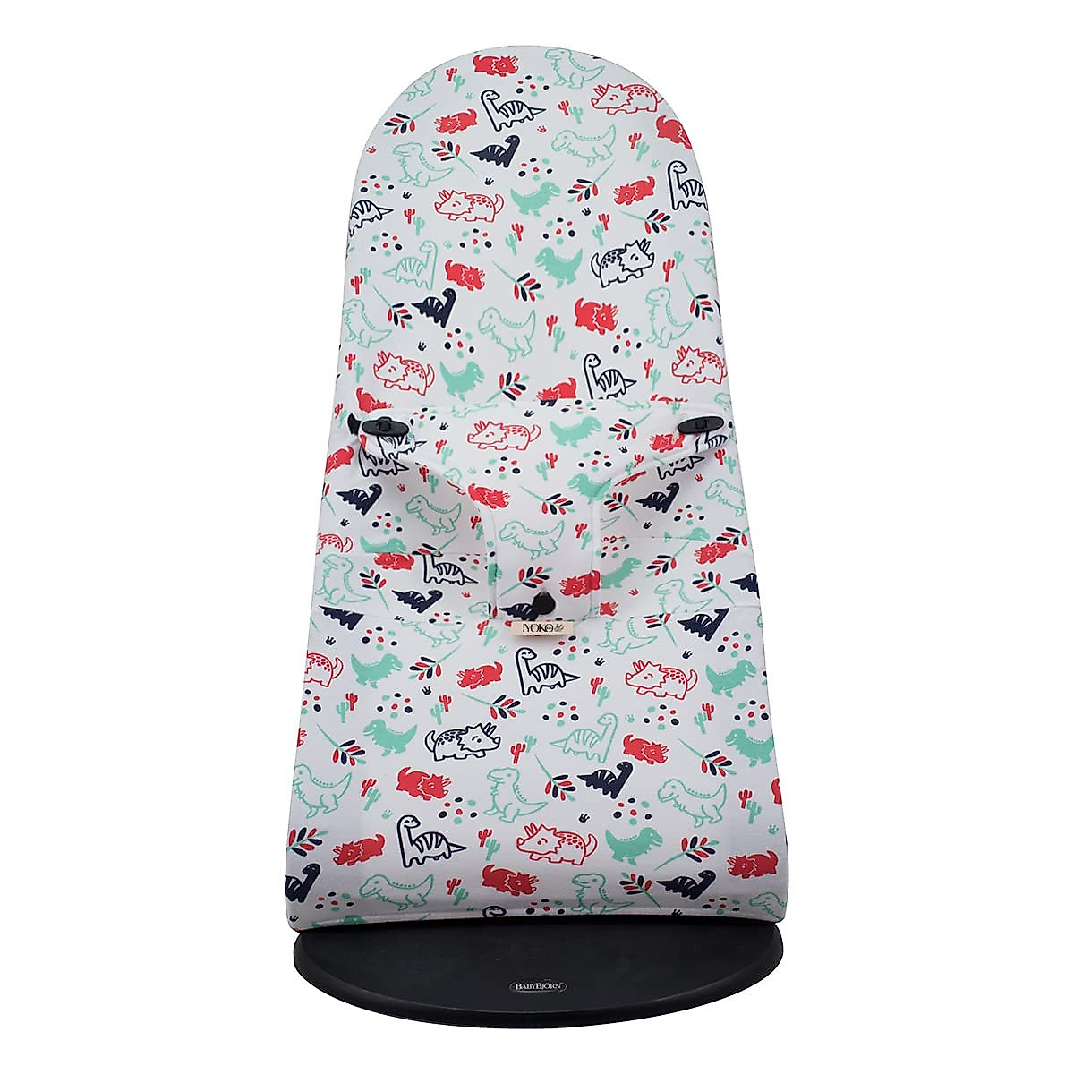 JYOKO KIDS Cover Liner Compatible with Baby Bouncer Babybjorn Soft, Balance, Bliss and Mini (Cotton, Dino Party)