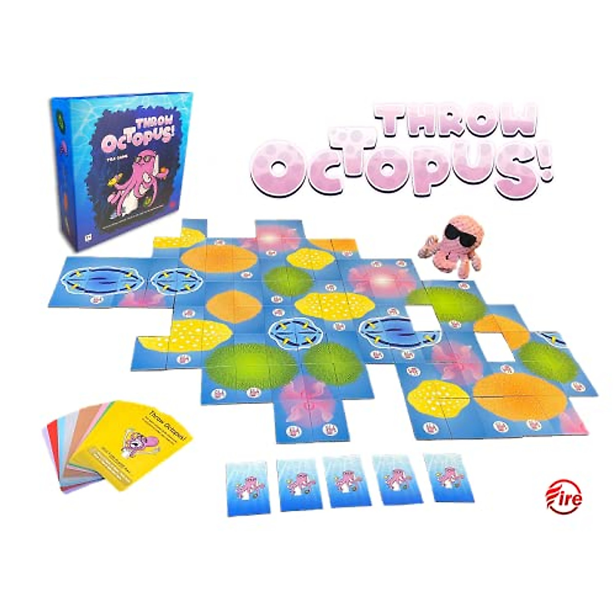 Throw Octopus! Tile Game | Family Board Game | Strategy Game | Puzzle Game | for Kids and Adults of All Ages | Ages 5 and up | 2-5 Players | Made