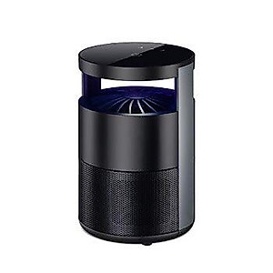 Indoor Insect Trap - Catcher & Killer for Gnat, Mosquito, Fruit Flies - Catch Insects Indoors with Suction and Light - Non-Zapper (Black)