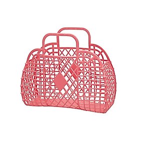 Piliwl Portable Shower Caddy Baskets with Handles,Portable shower caddy Tote,For Bathroom,Pantry,Kitchen,Dorm Room,Garage,Camp (Red)