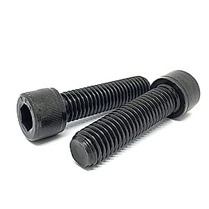(3 Pieces) M12-1.75x50 Class 12.9 Alloy Socket Head Cap Bolts Screws UNC Coarse Full Threads Black Oxide