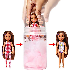 Barbie Color Reveal Small Doll & Accessories, Picnic Series, 6 Surprises, 1 Chelsea Doll (Styles May Vary)