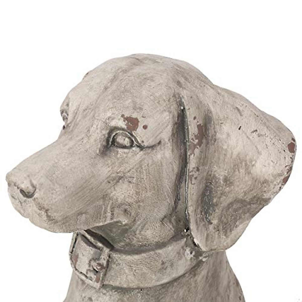 Christopher Knight Home Gomer Outdoor Dog Statue, Antique White