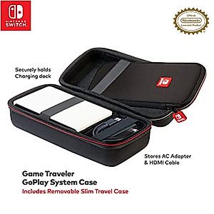 Game Traveler Nintendo Switch Go Play System Case - Switch Case for Switch OLED, or Switch, 2 Cases-In-One, Allows You To Travel With Your Full System or Just the Slim Switch Case, Licensed by Nintendo