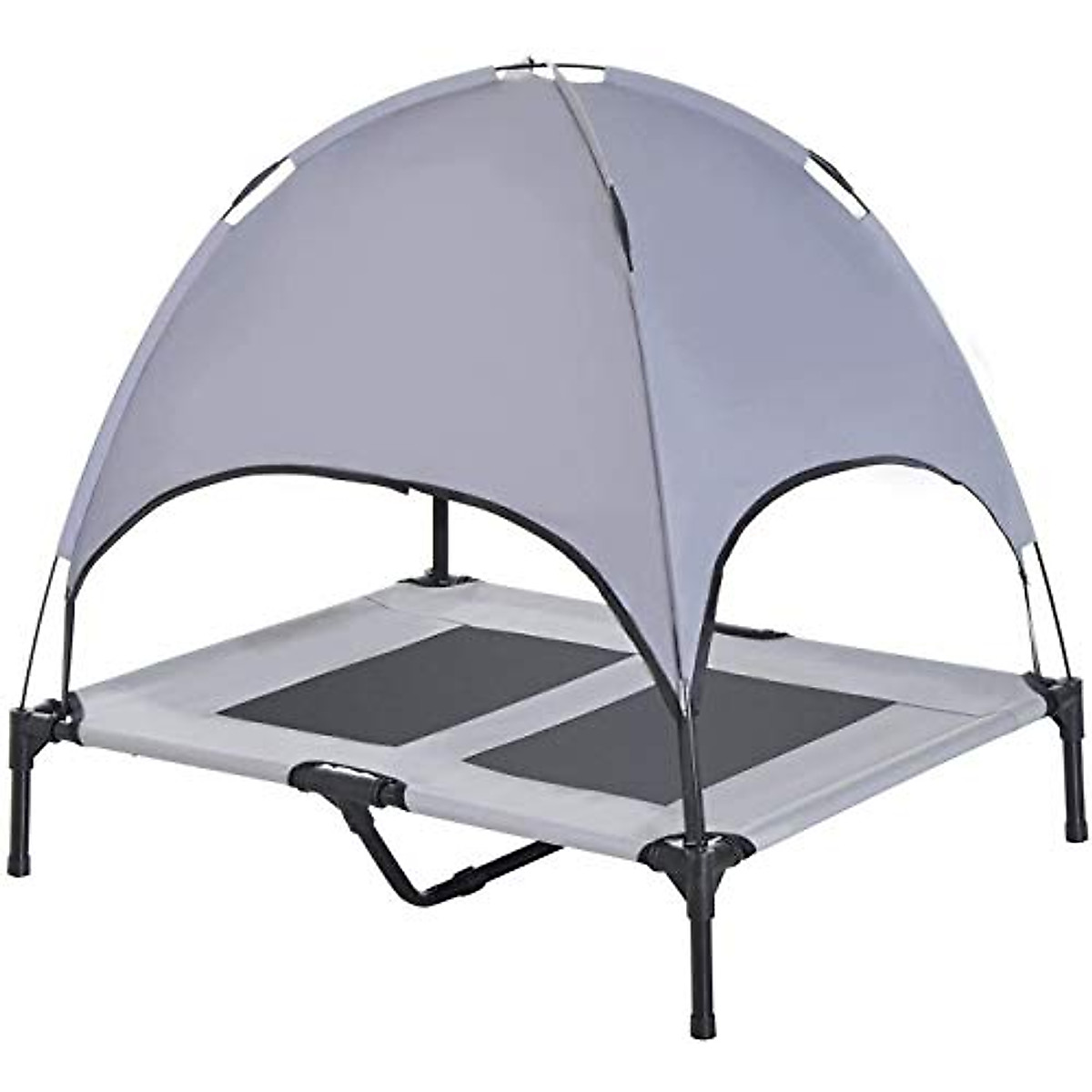 KINAMADE Elevated Pet Bed,Cooling Pet Cot for Large Medium Small Dog/Cat-Portable for Camping,Durable Frame with Breathable Mesh-Good for Summer Beach Sunbathing