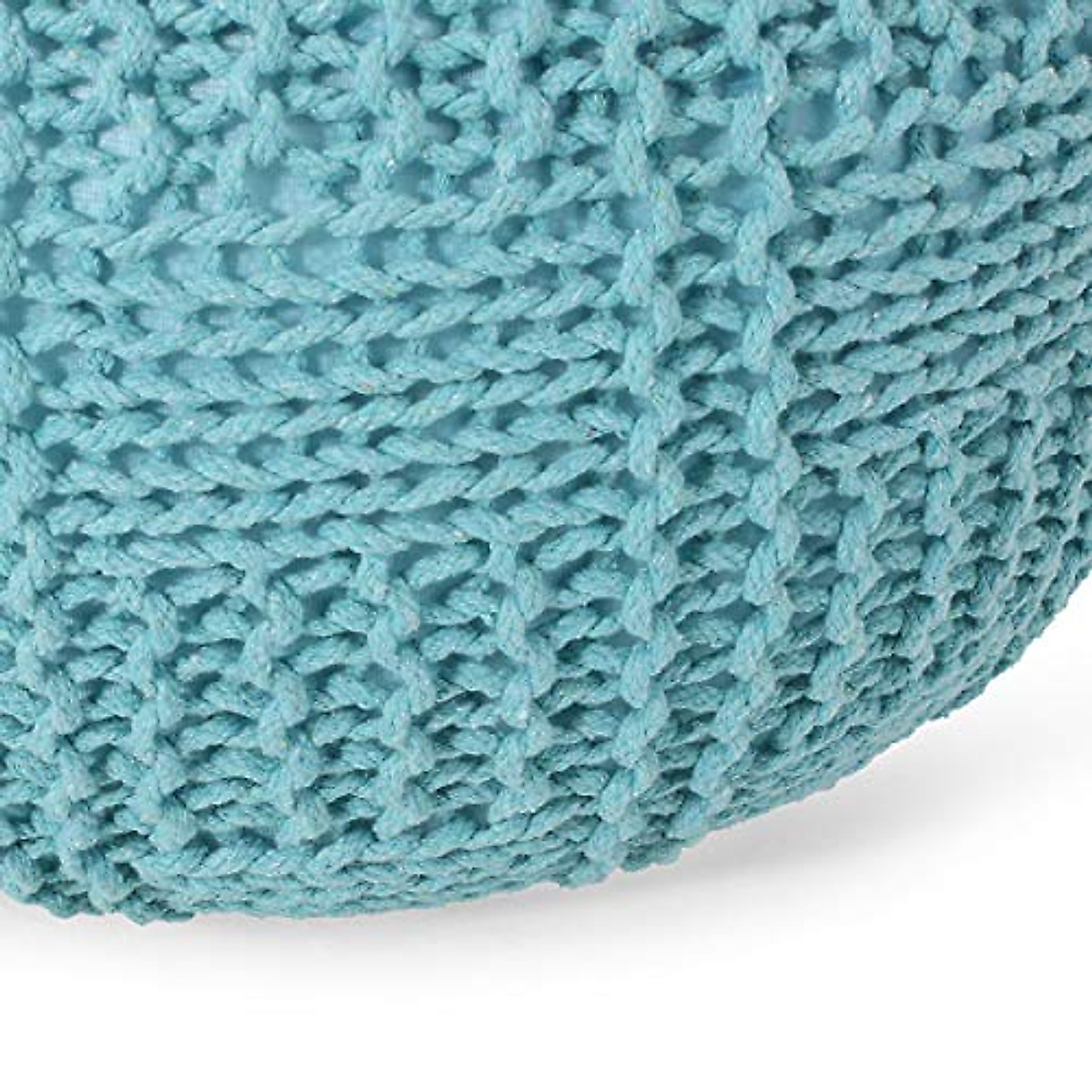 Christopher Knight Home Hortense Pouf, Blue