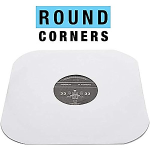 BIG FUDGE Vinyl Record Sleeves Bundle - 50x Record Outer Sleeves Plus 50x Record Inner Sleeves - Crystal Clear Album Sleeves and Rounded Acid Free LP Sleeves for 12" Records